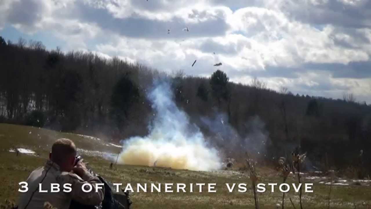 Tannerite vs stove!! Big explosion! - YouTube