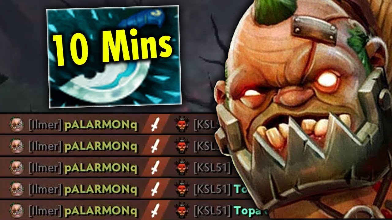 PUDGE CARRY 10MINS DAGGER Destroy Lycan OFFLANE No Mercy | Genius Pudge ...
