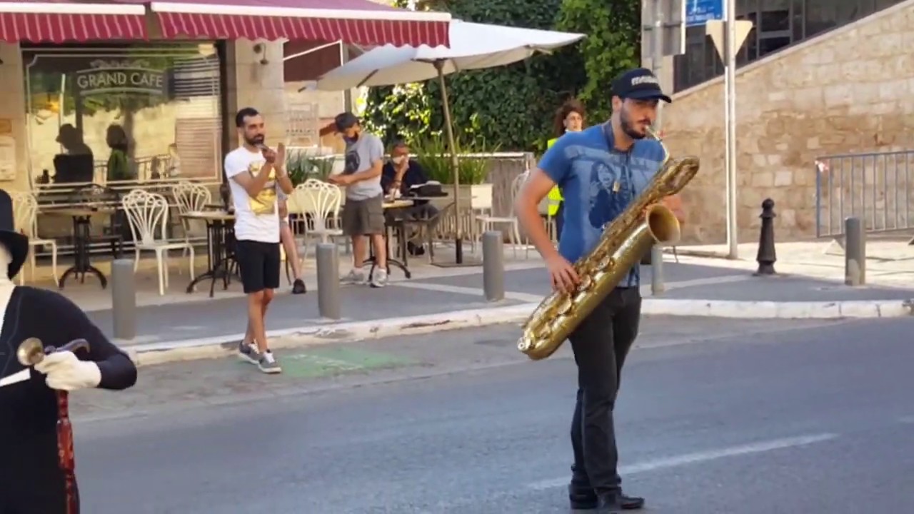 MadPil Israeli saxophone guys - Get Lucky and Blame it on the Boogie ...