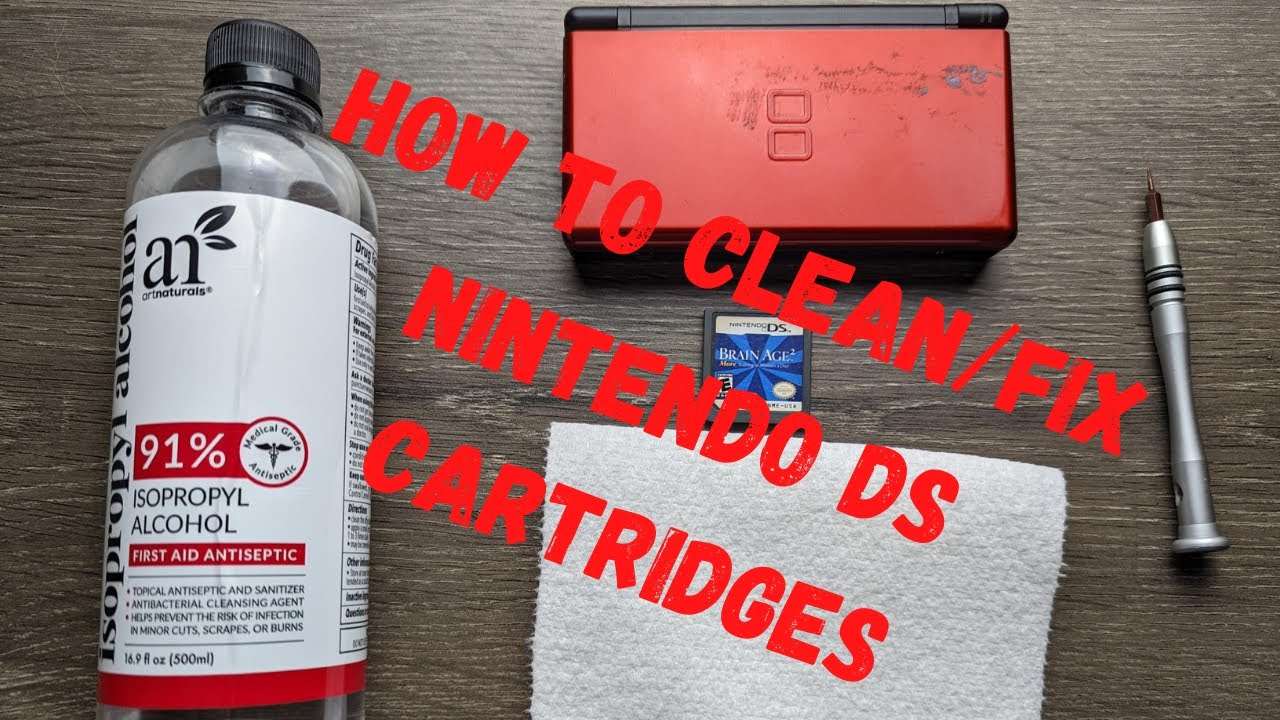 How to Clean/Fix A Nintendo Ds/3ds Cartridge - YouTube