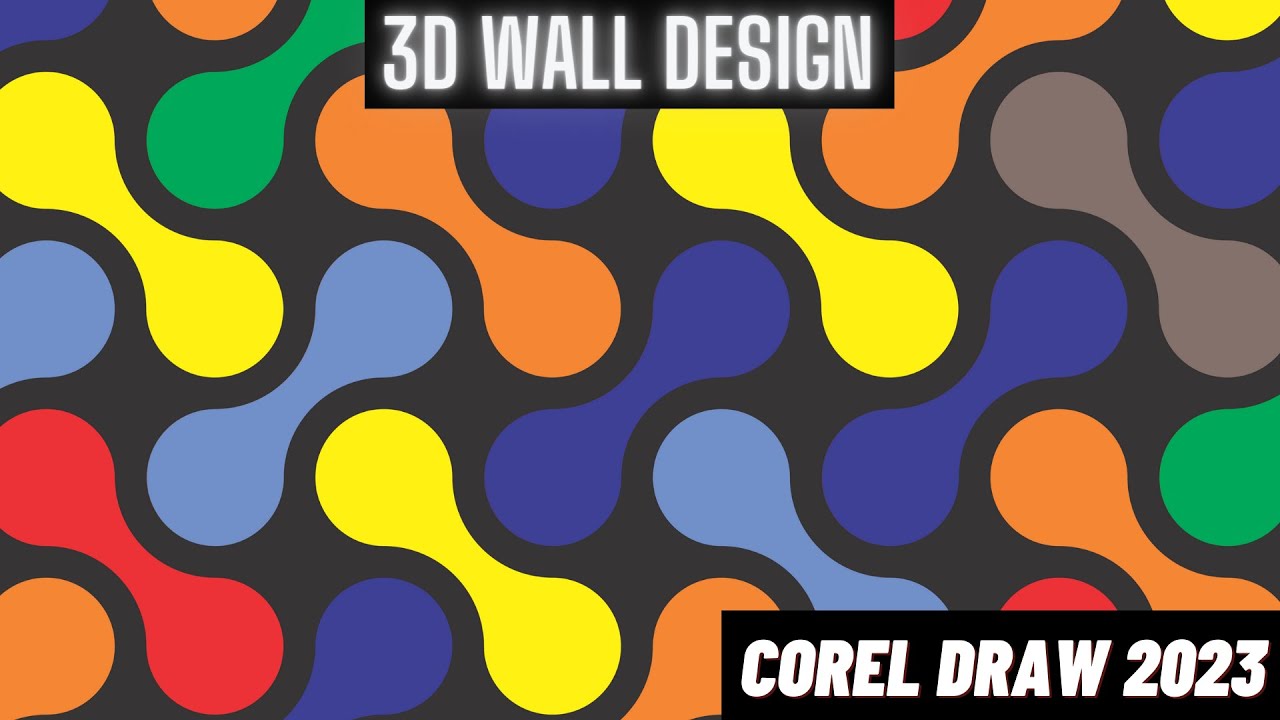 How to create 3d pattern wall design on Corel Draw 2023 - YouTube