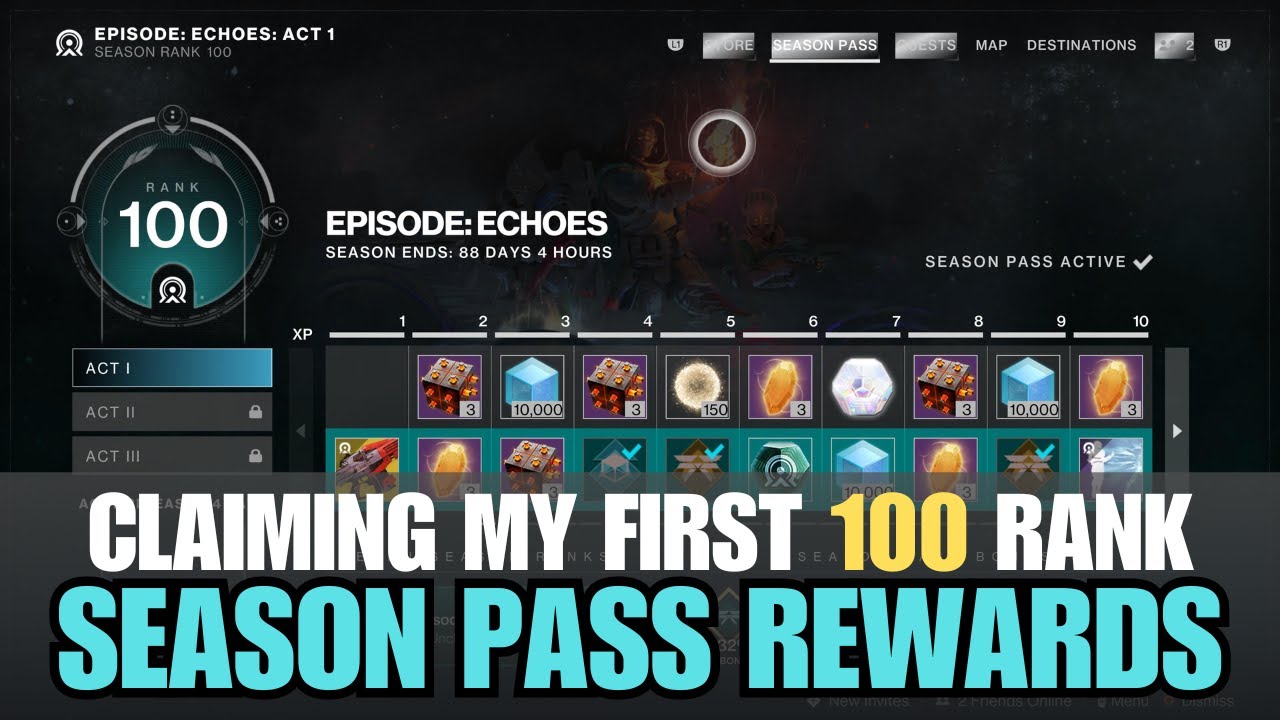 Claiming My First 100 Rank Season Pass Rewards - New Season Episode ...