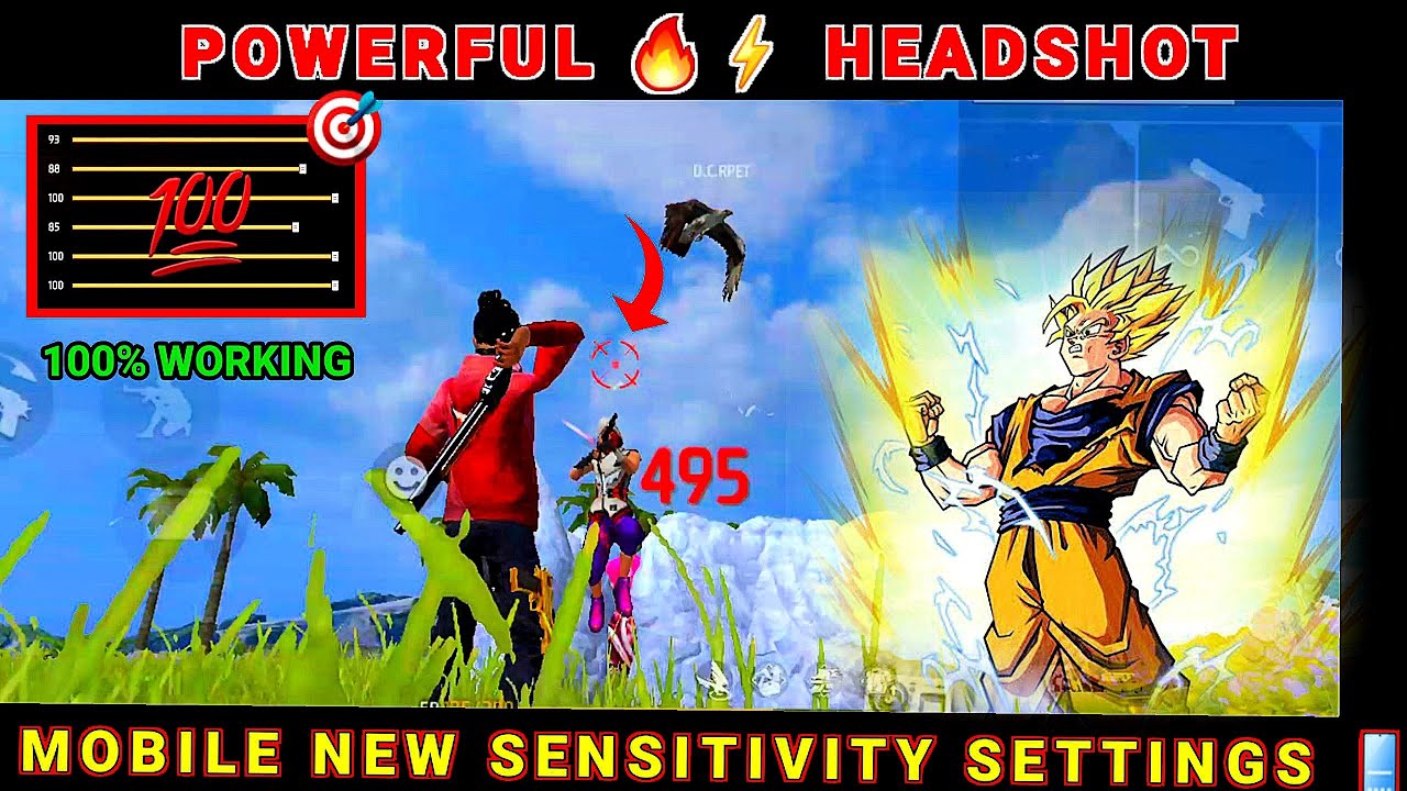 Free Fire Powerful Secret Sensitivity Settings || Auto One Tap Headshot ...