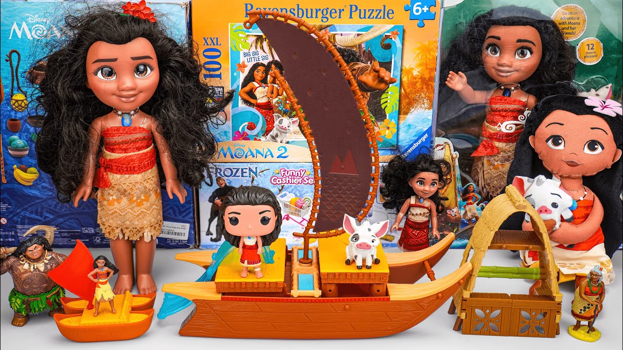 Unboxing Coolest Disney Moana Toys Series | I Am Moana Sound Book ...