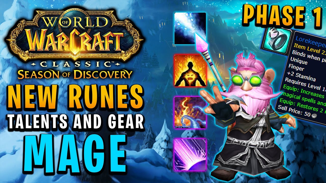 Best MAGE Runes, Talents, and Gear in Classic WoW Season of Discovery ...