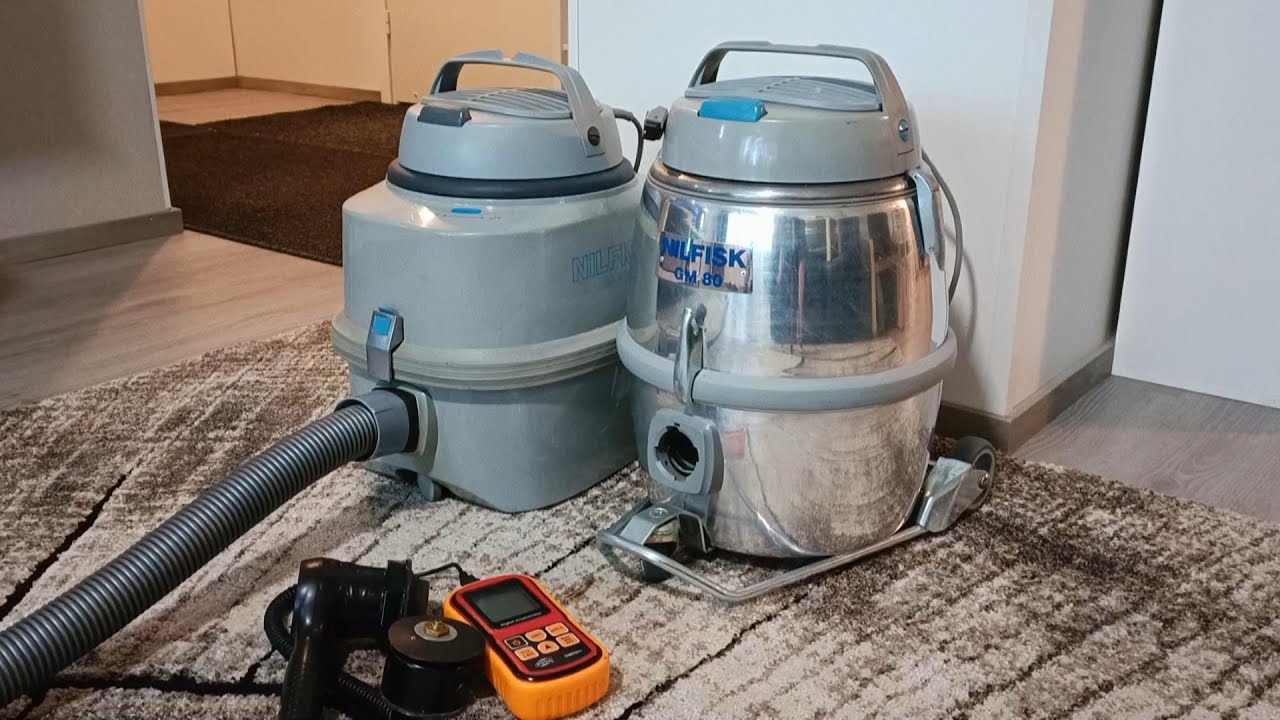Airflow & Suction Nilfisk GS90 & GM80 - YouTube