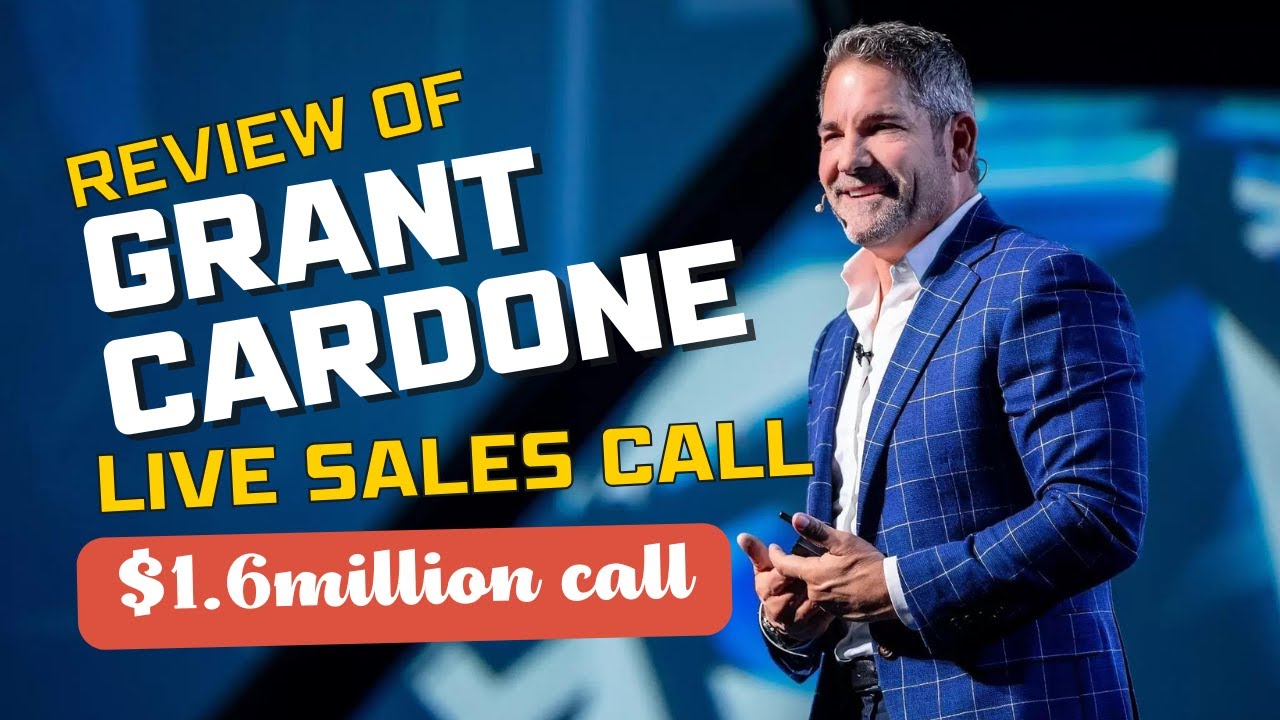 Review Of Grant Cardone Live Sales Call On Stage - YouTube