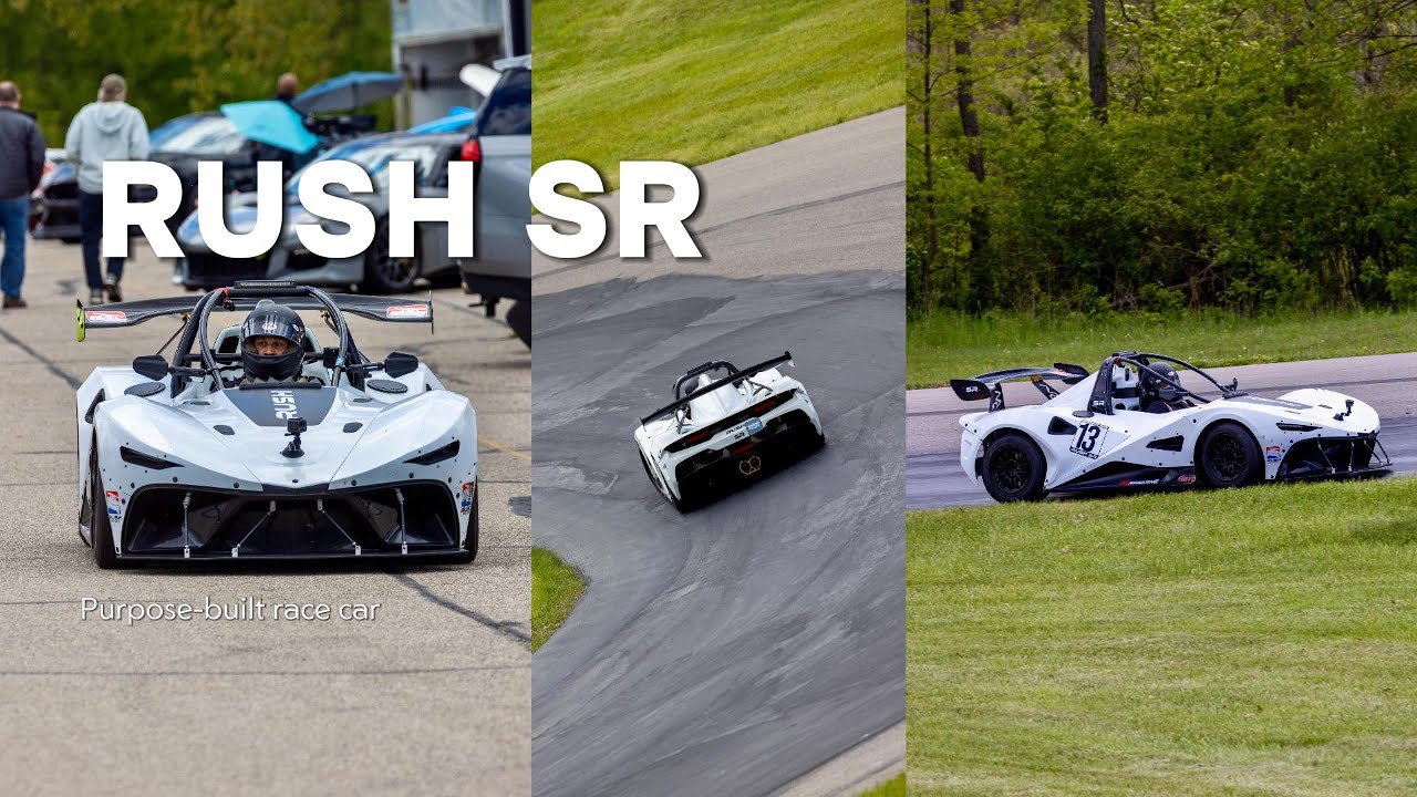 First Drive of the RUSH SR Race Car - YouTube