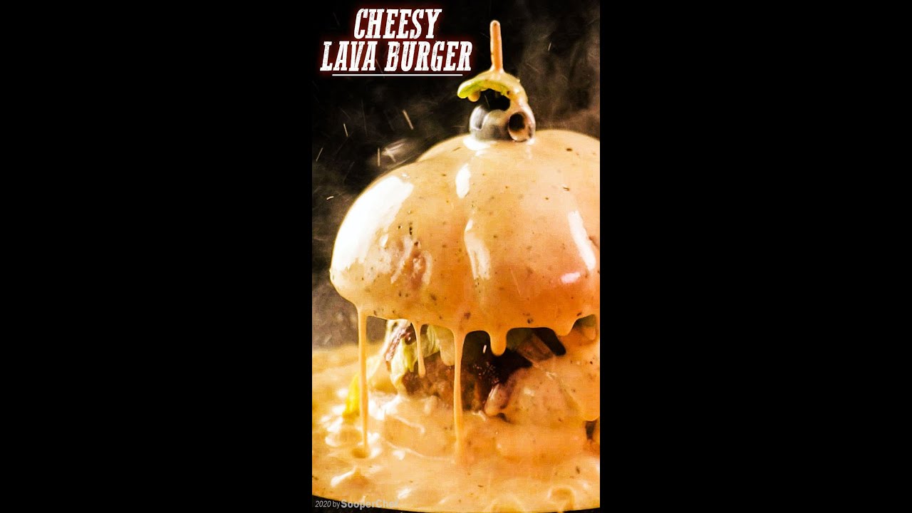 Cheese Lava Burger#shorts: The BEST Way To Cook Cheese on a BURGER ...