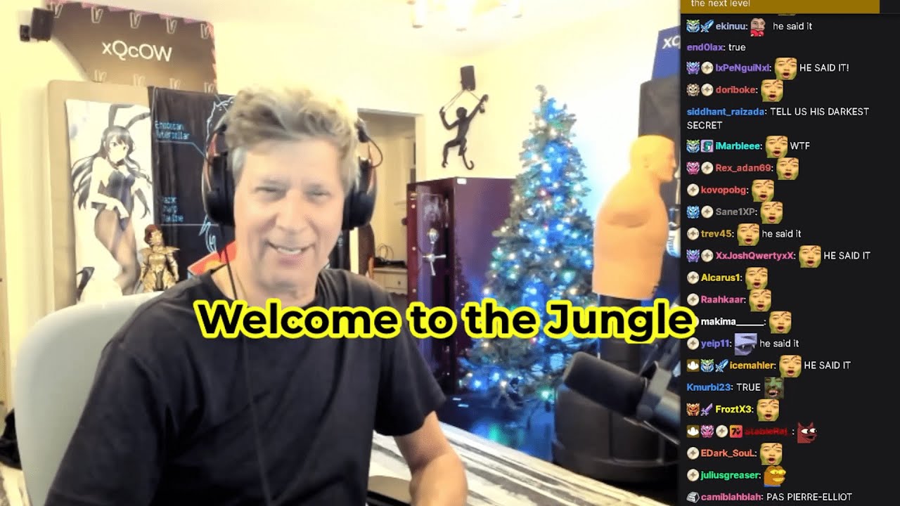 xQc Dad said "Welcome to the Jungle" - YouTube
