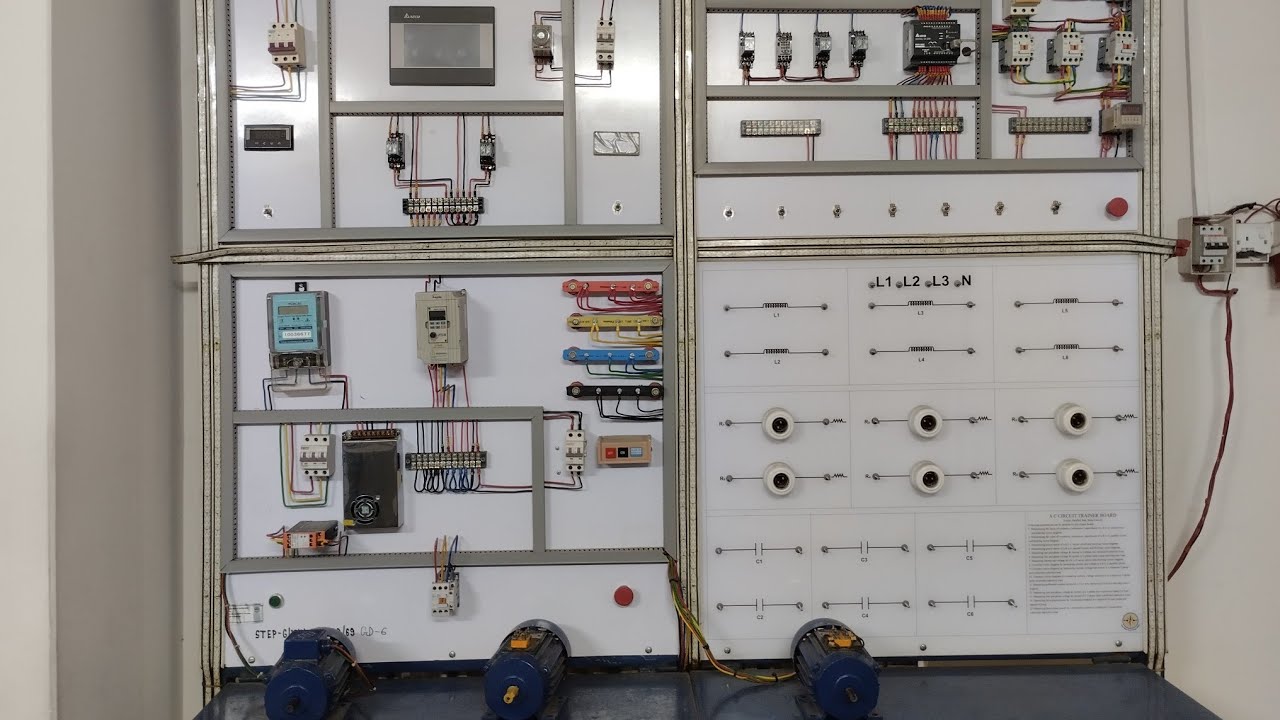 Motor reverse forward rotation with Delta PLC and HMI || 3 phase ...
