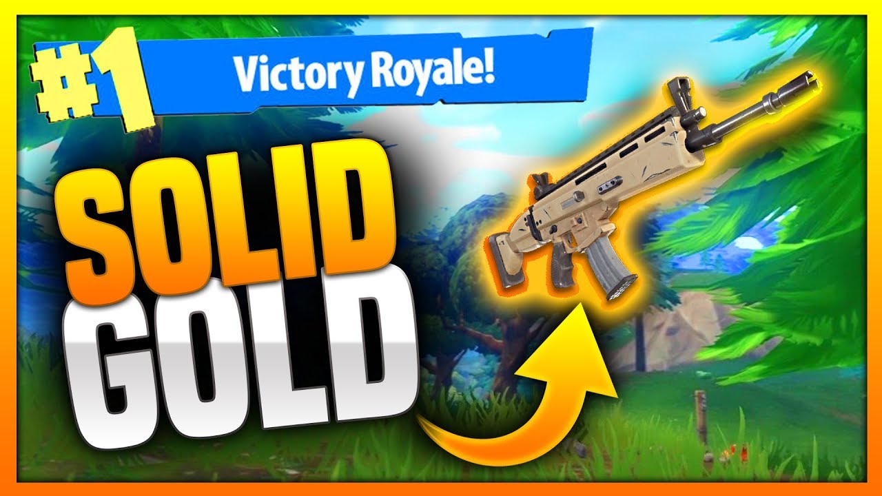 SOLO *SOLID GOLD* Fortnite Gameplay! - YouTube