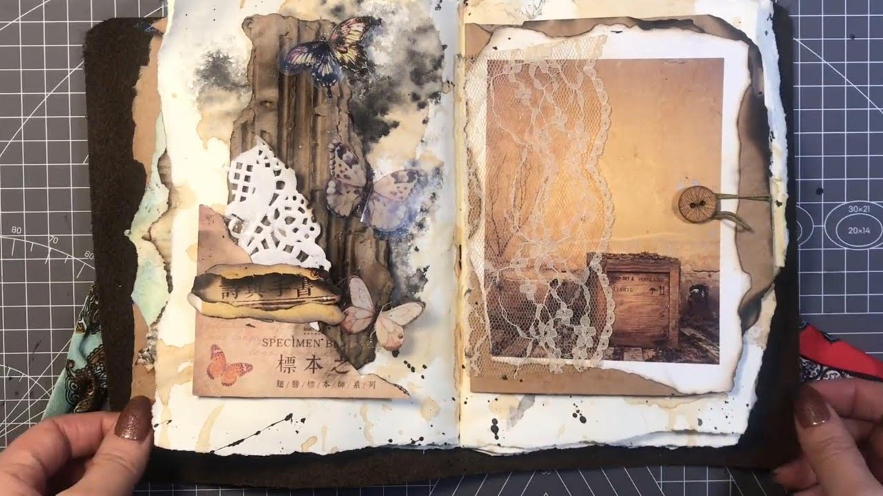 Art Junk Journal poems and manuscripts-12 - YouTube