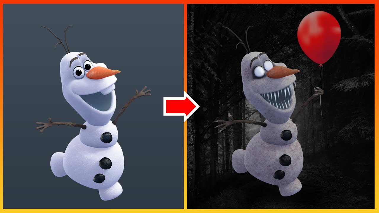 Frozen Characters Turn Into Zombies - Creepy Cartoon| Makeup For ...