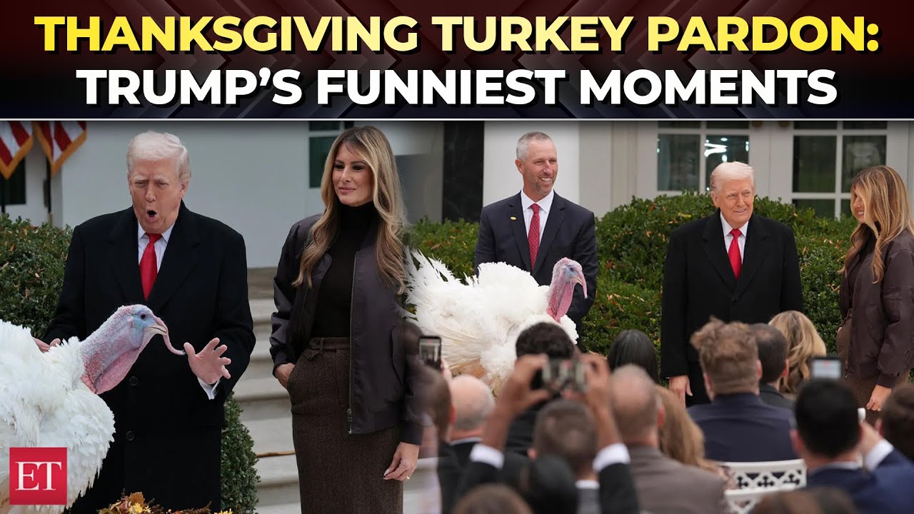 Funny moments light up Trump’s annual Thanksgiving Turkey Pardon ...