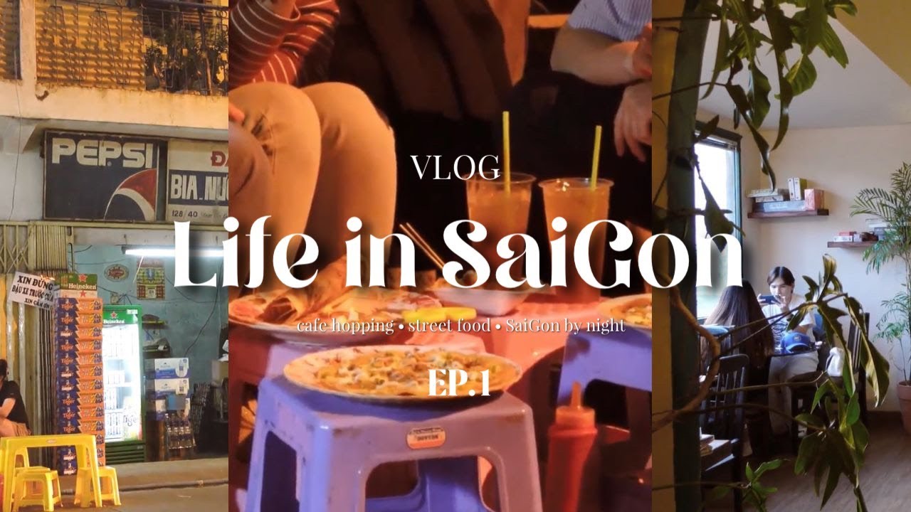 Sai Gon Vlog EP.1// eating, cafe-hopping in Ton That Dam apartment ...