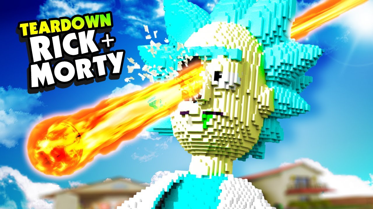 A METEOR Crashes INTO The RICK AND MORTY HOME - Teardown Mods - YouTube