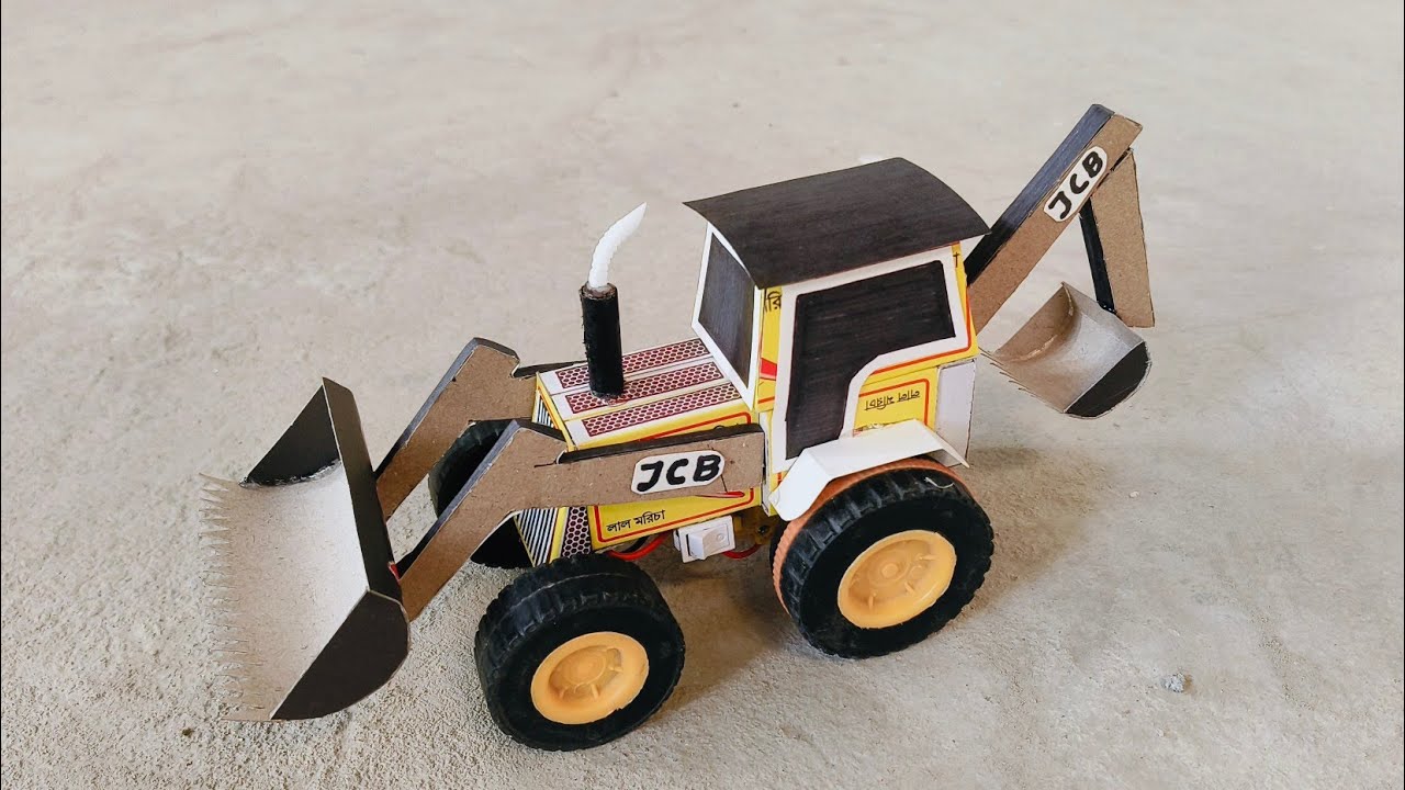 How To Make Matchbox Jcb☆Matchbox Craft☆Diy Toys☆Jcb Video☆Mi Crazy ...