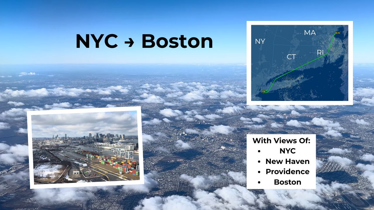 [4K Full Flight] New York City (JFK) to Boston (BOS) | JetBlue Flight ...