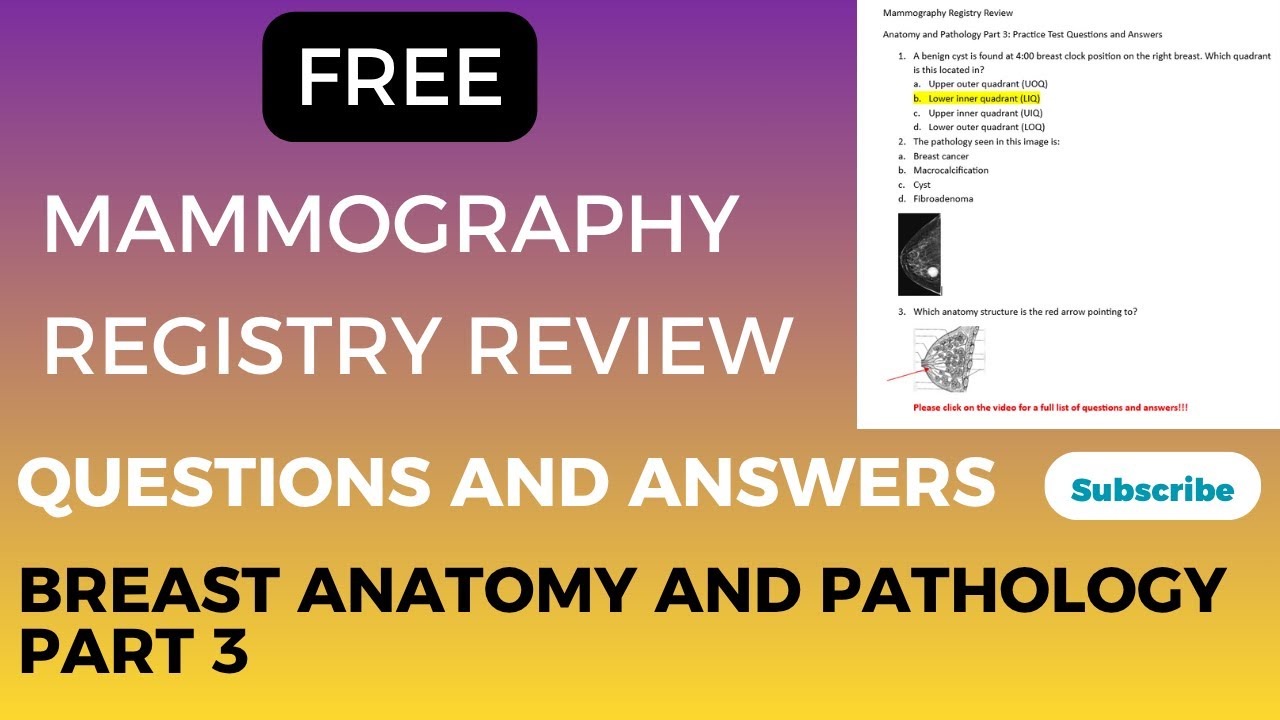 Mammography Registry Review: Practice Questions for Breast Pathology ...