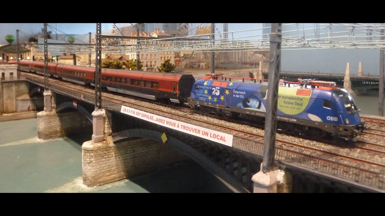 Rame OBB RailJet avec la 1116 276 OBB et CD RailJet avec la 1216 250 ...