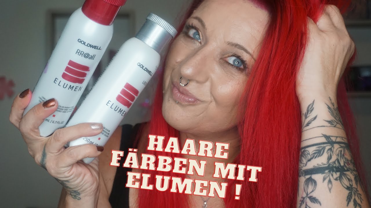 Haare mit Elumen gefärbt ♥ - YouTube