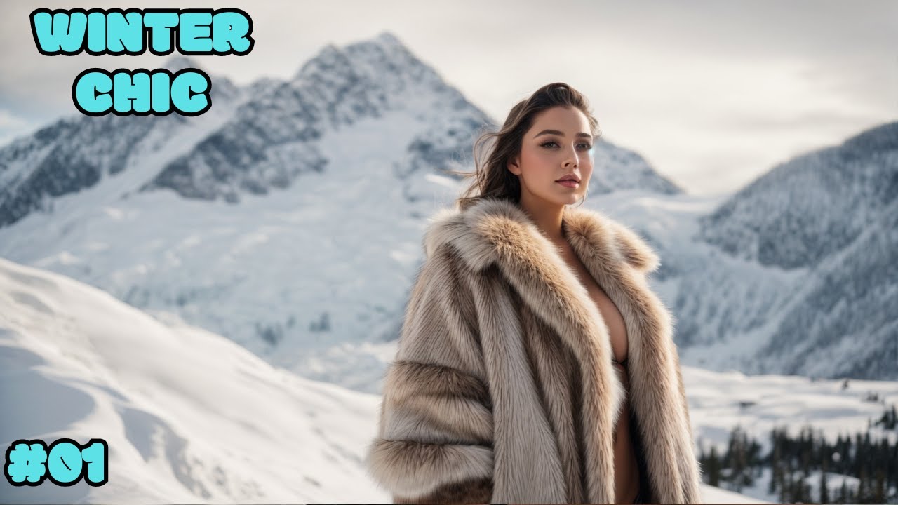 Winter Chic: Embrace the Cold with Bikini and Fur Elegance - YouTube