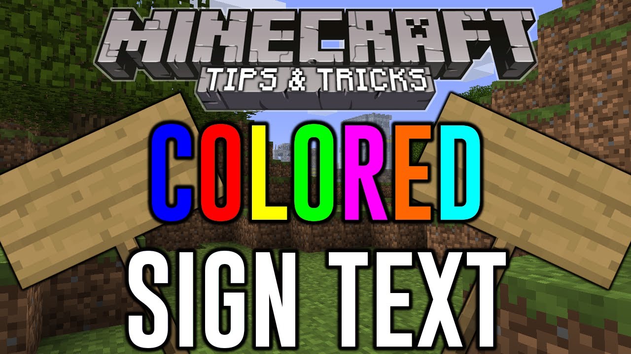 How To Add Colored Text In Minecraft Pocket Edition YouTube how-to-add-colored-text-in-minecraft-pocket-edition-youtube