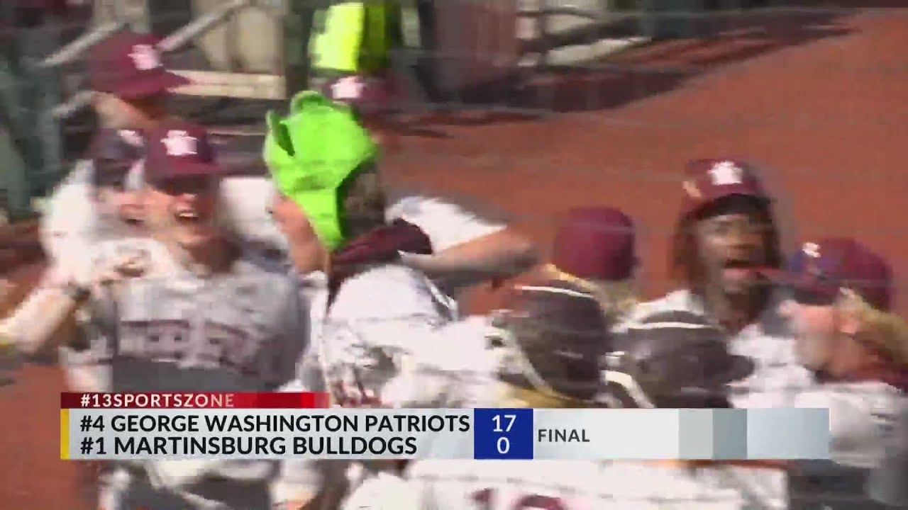 George Washington shuts out Martinsburg in 5 innings to go to title ...