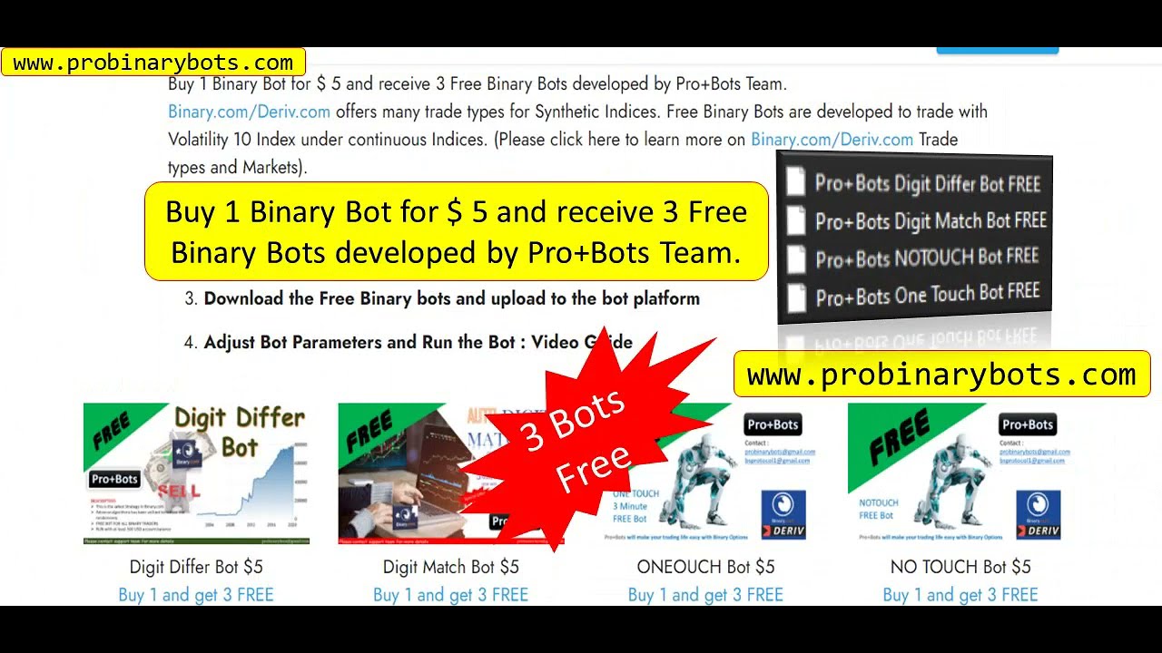 Digit Differ Bot $5 | Pro+Bots Auto Trading Robots | Earn Money Online - YouTube