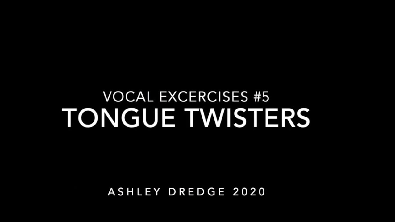 Vocal Exercises #5 -Tongue Twisters - YouTube