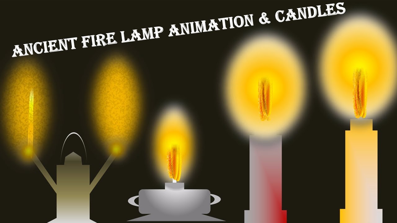 Ancient Fire Lamp Animation & Candles - YouTube