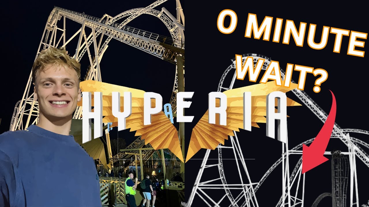 HYPERIA NIGHT RIDE WALK ON? Thorpe Park Extended Evening Hours - YouTube