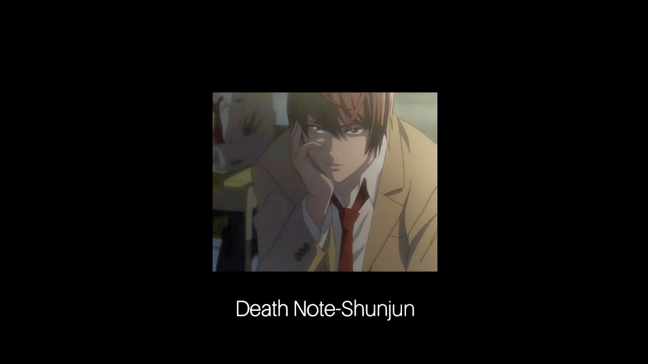 Death Note - Shunjun - Hideki Taniuchi - Tsugumi Ohba - YouTube