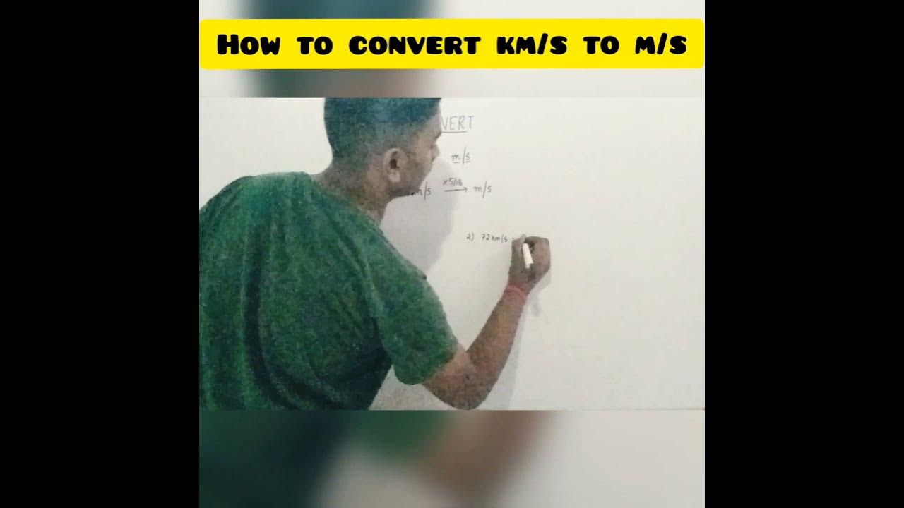 how-to-convert-km-s-to-m-s-maths-trick-short-ytshort-youtube