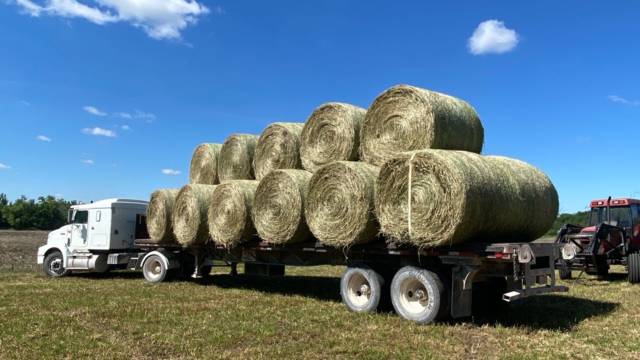 Moving bales - YouTube
