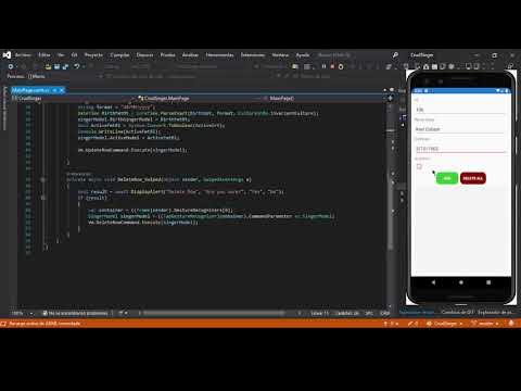 Demostración de CRUD con EntityFramworkCore | Xamarin Forms - YouTube
