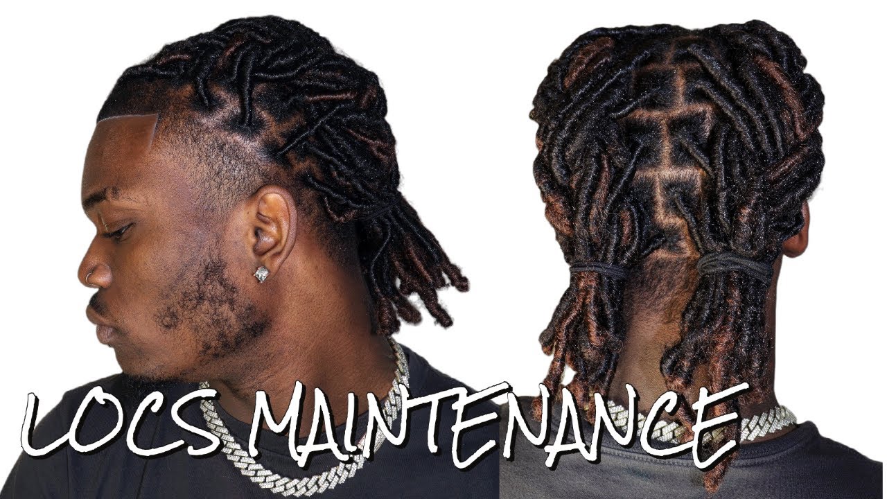 Faux Locs Retwist, Wash, Edge Up & Style Tutorial - YouTube