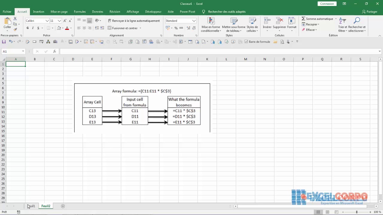 #Tuto 19 comment comprendre les formules de tableau dans Excel - YouTube