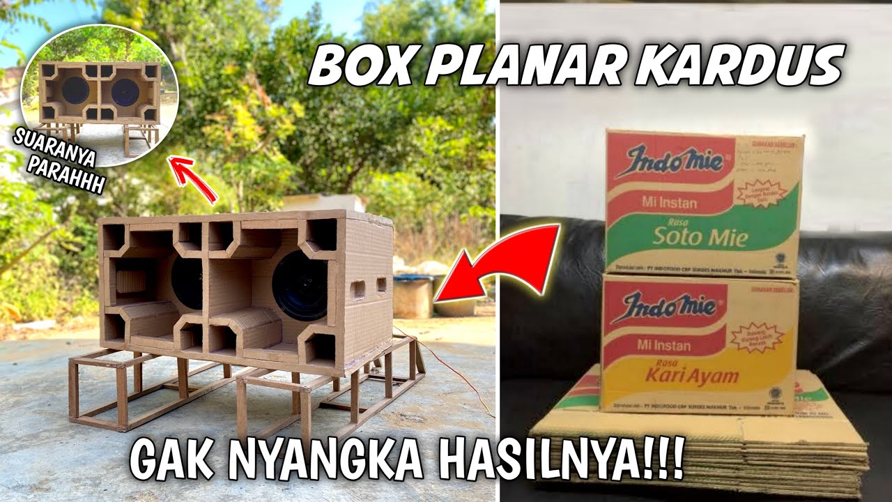 membuat miniatur sound BOX PLANAR DARI KARDUS Gaknyangka sama hasil dan ...