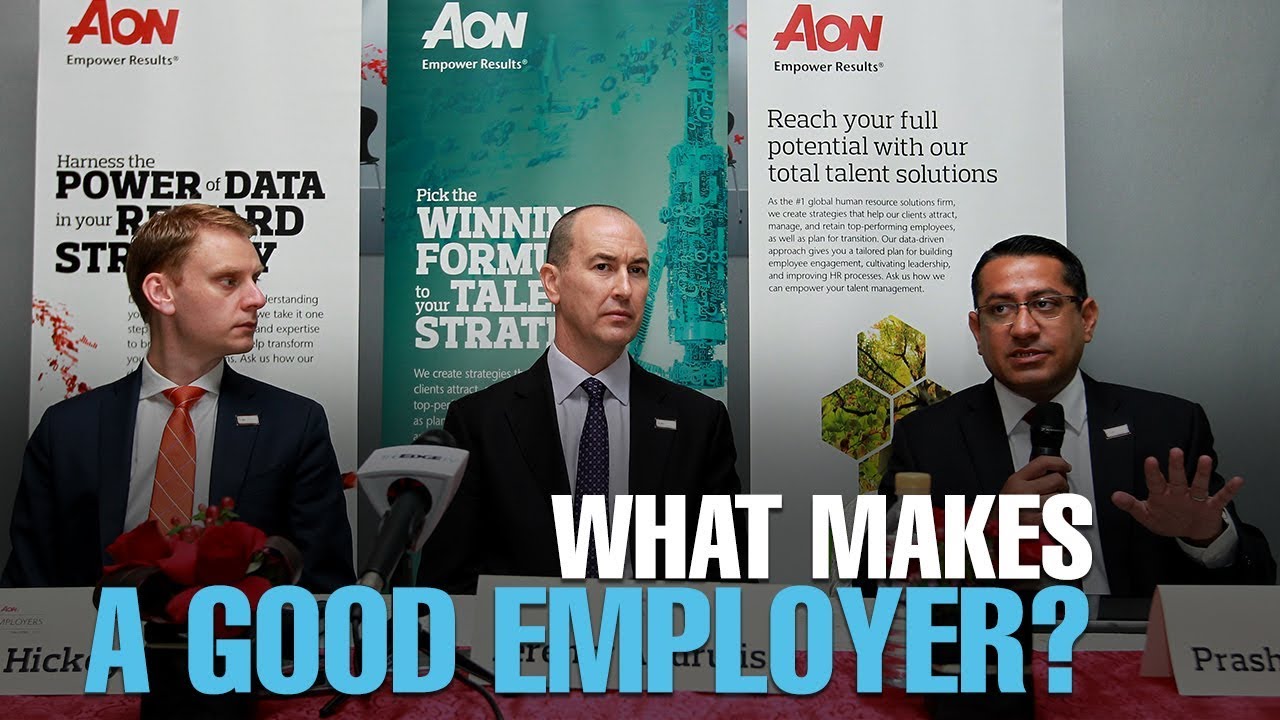 NEWS: What makes a good employer, according to AON - YouTube