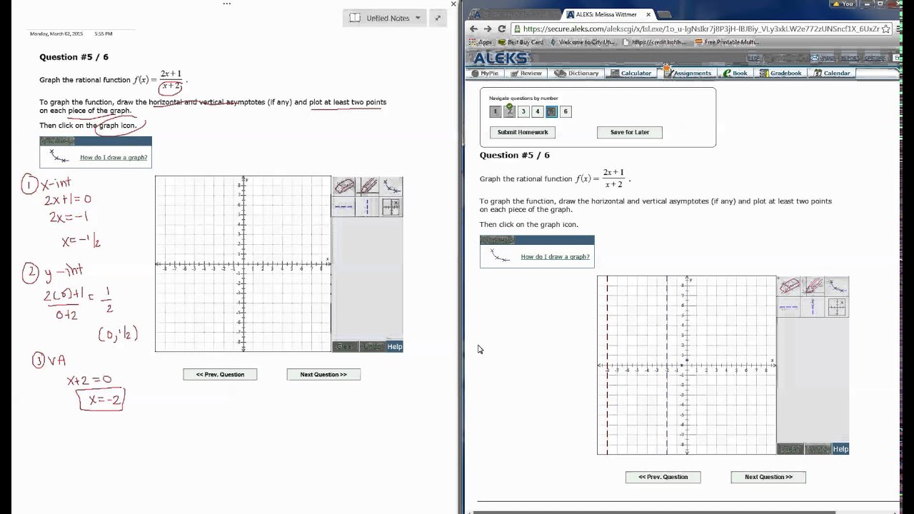 How To Graph A Rational Function On ALEKS 1 VA YouTube How To Graph A Rational Function On ALEKS 1 VA YouTube