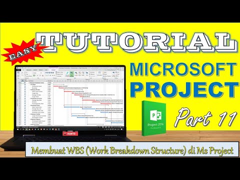 Tutorial Microsoft Project part 11 - Membuat WBS (Work Breakdown ...