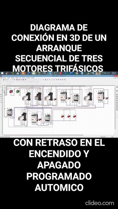 ARRANQUE EN SECUENCIA DE TRES MOTORES TRIFÁSICOS CON RETRASO Y APAGADO AUTOMÁTICO - YouTube