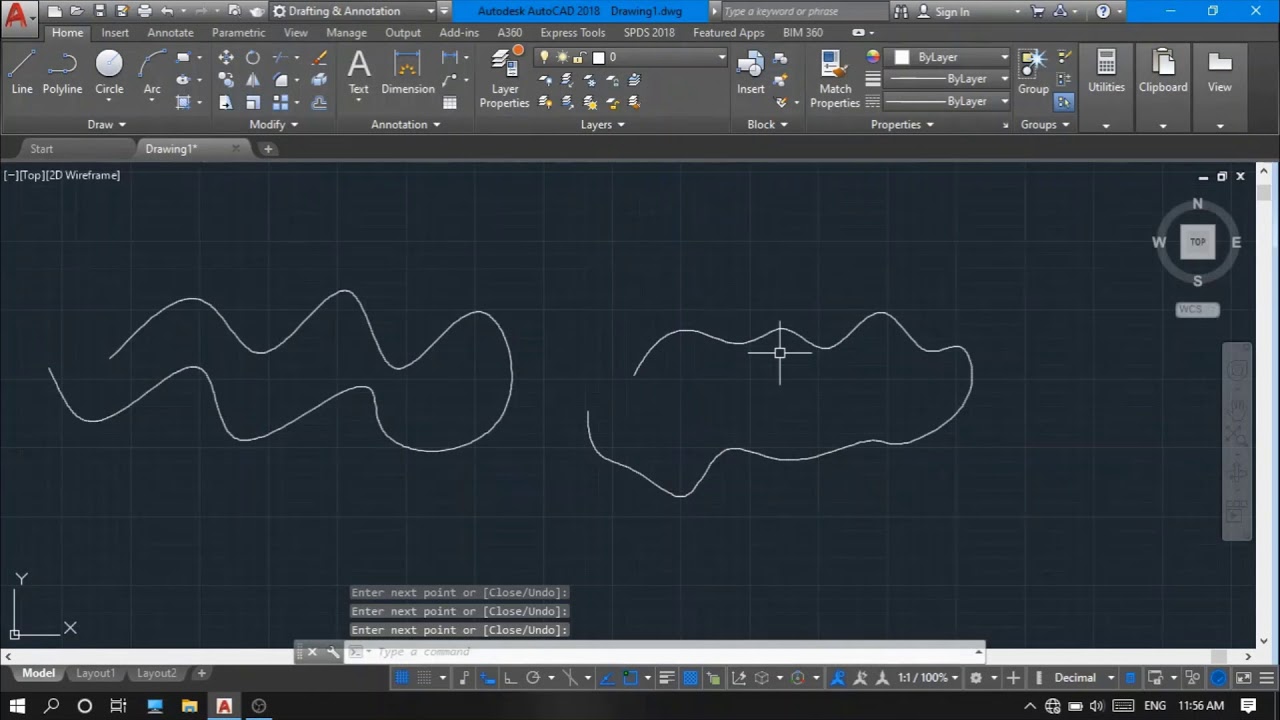 10 Polyline Spline Fit Spline CV AutoCAD 2018 Tutorials CAD CAM 10-polyline-spline-fit-spline-cv-autocad-2018-tutorials-cad-cam