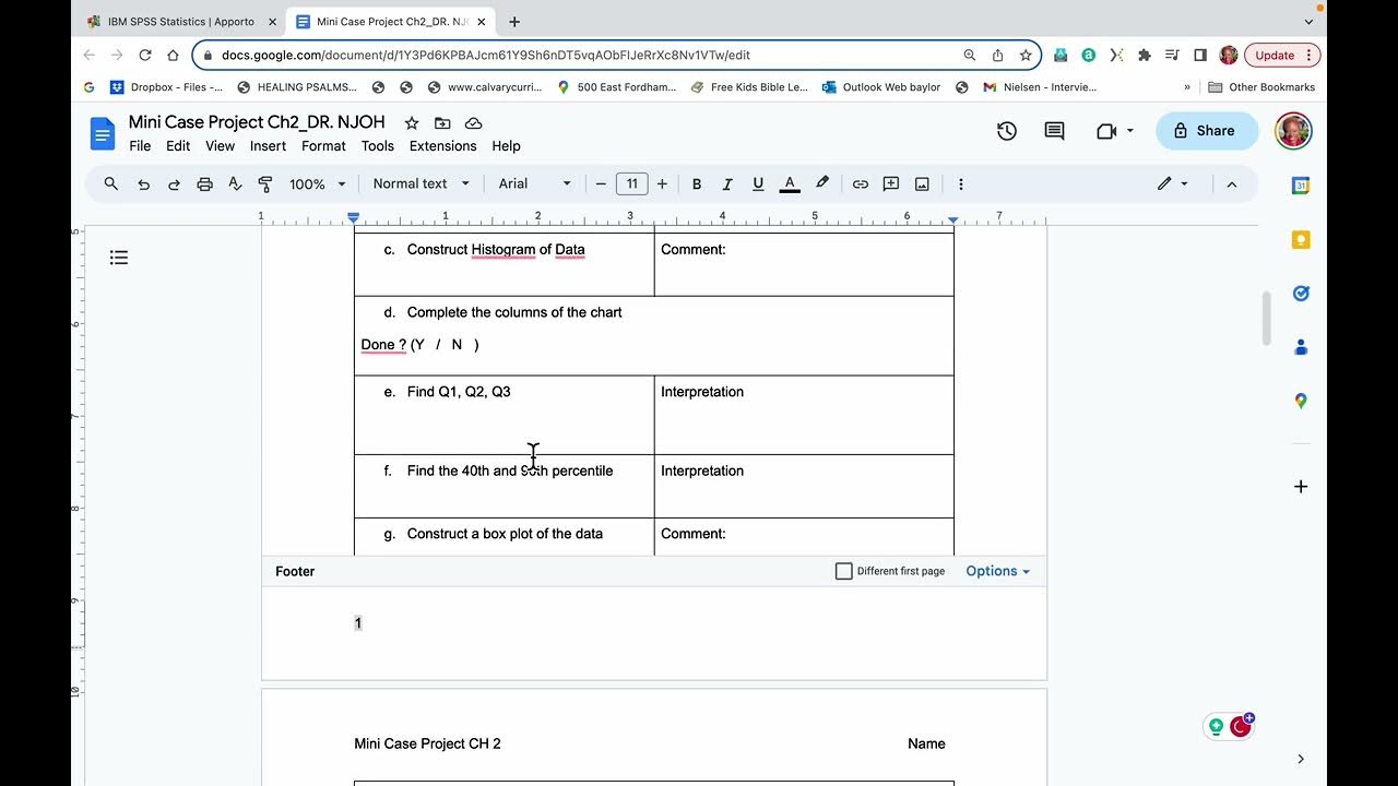 spss project part 1 - YouTube