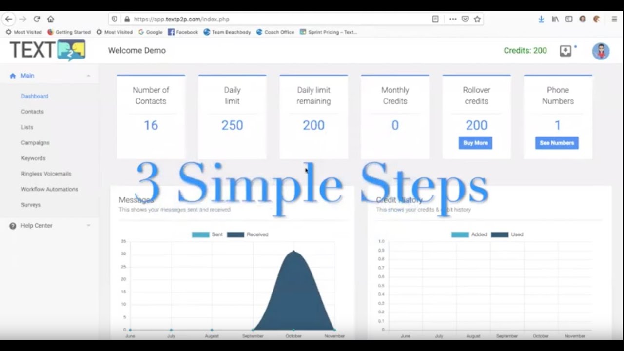 TextP2P - 3 Easy Steps - YouTube