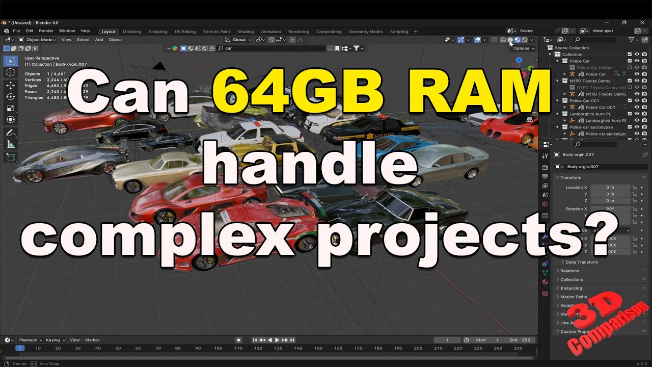 Blender Can 64 GB RAM Handle Large Scenes YouTube Blender Can 64 GB RAM Handle Large Scenes YouTube