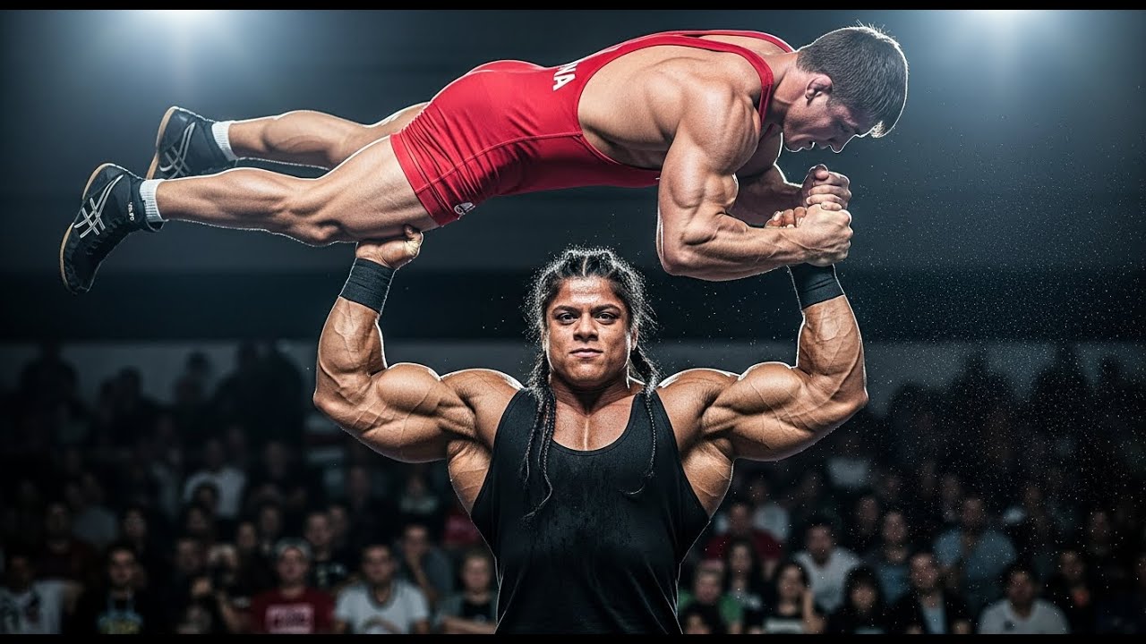 MIXED WRESTLING MATCH : INDIAN WOMAN VS RUSSIAN MAN - YouTube