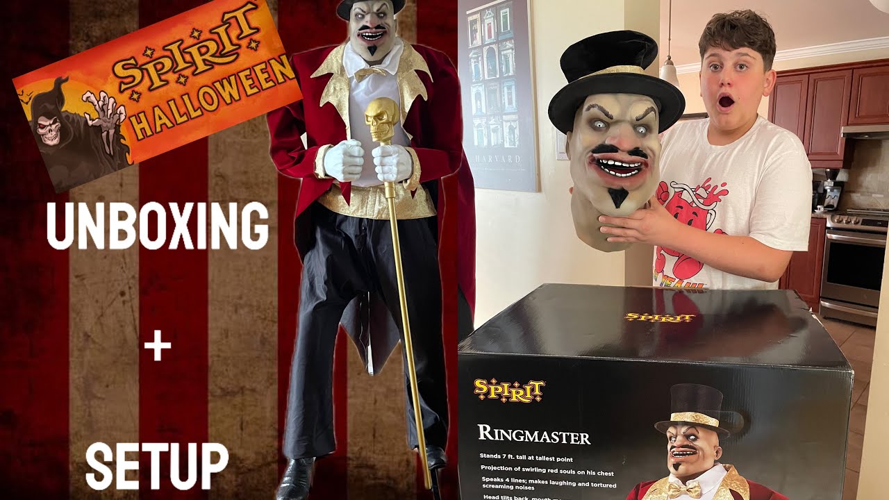 Unboxing + Setup of RINGMASTER ANIMATRONIC! Spirit Halloween 2024 - YouTube